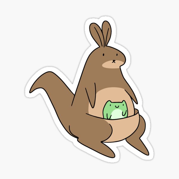 "Frog and Kangaroo" Sticker for Sale by SaradaBoru | Redbubble