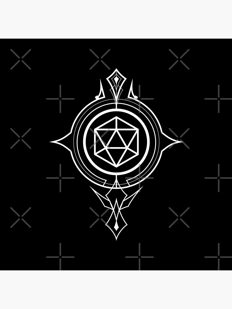 "Minimalist Polyhedral D20 Dice Tabletop RPG Addict" Art Board Print ...