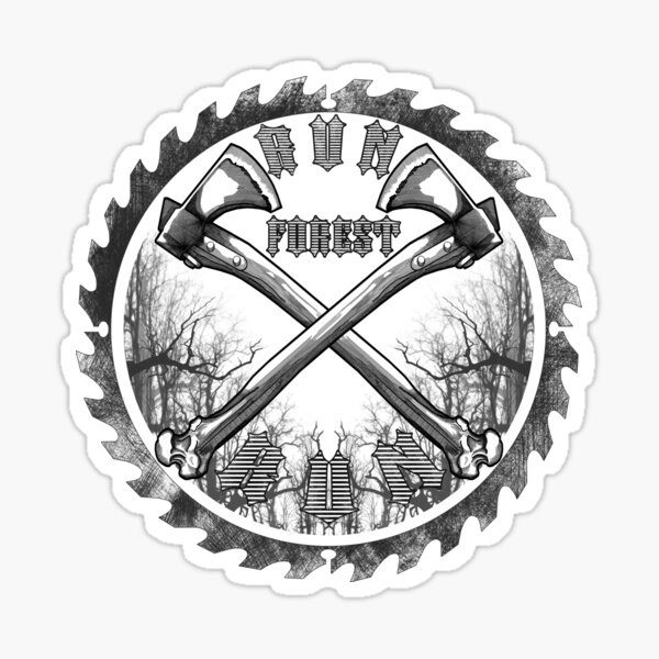 "Run Forest" Sticker for Sale by JackCoffins | Redbubble