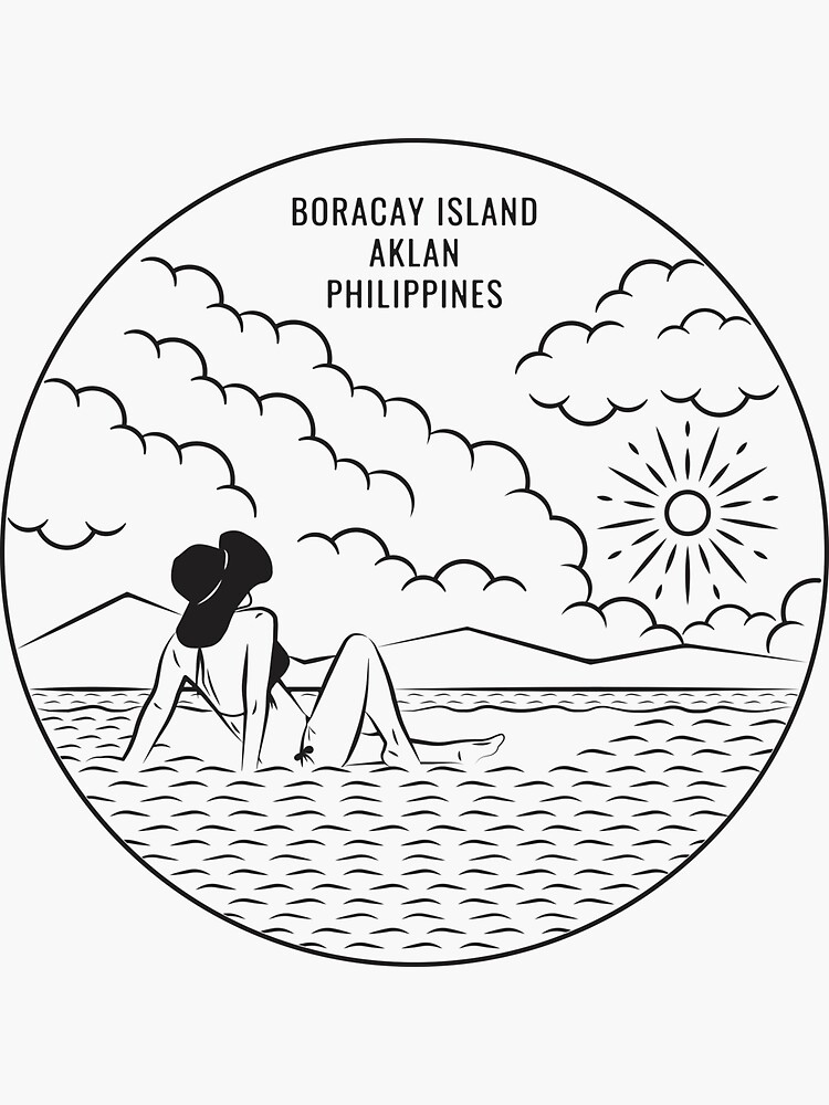 "Boracay Island Philippines" Sticker by hadehaylar | Redbubble