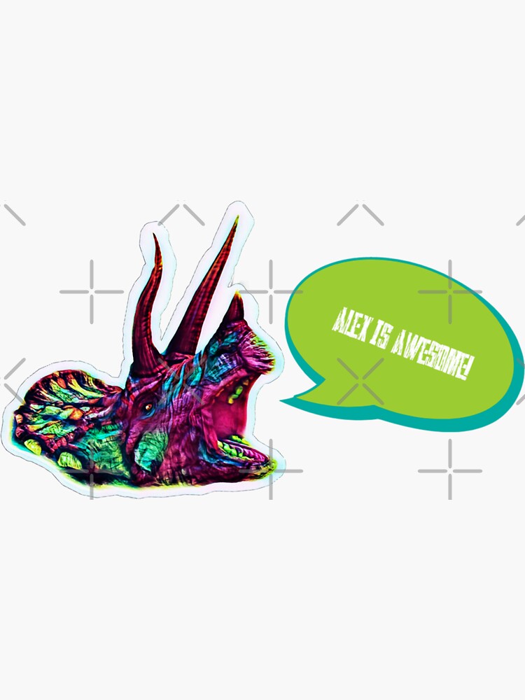 "Alex is awesome!" Sticker for Sale by NeverNanashi | Redbubble