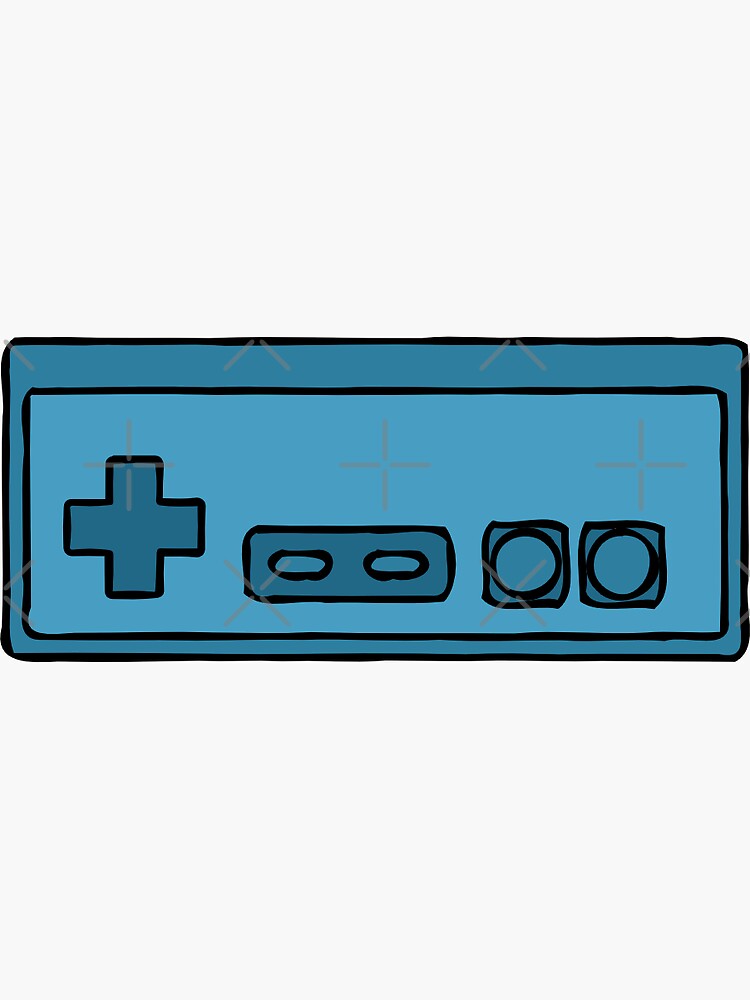 "Retro controller" Sticker by Sangui | Redbubble