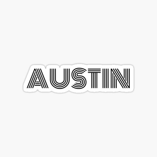 "Austin, Texas Sticker" Sticker by TheMiddleWest | Redbubble