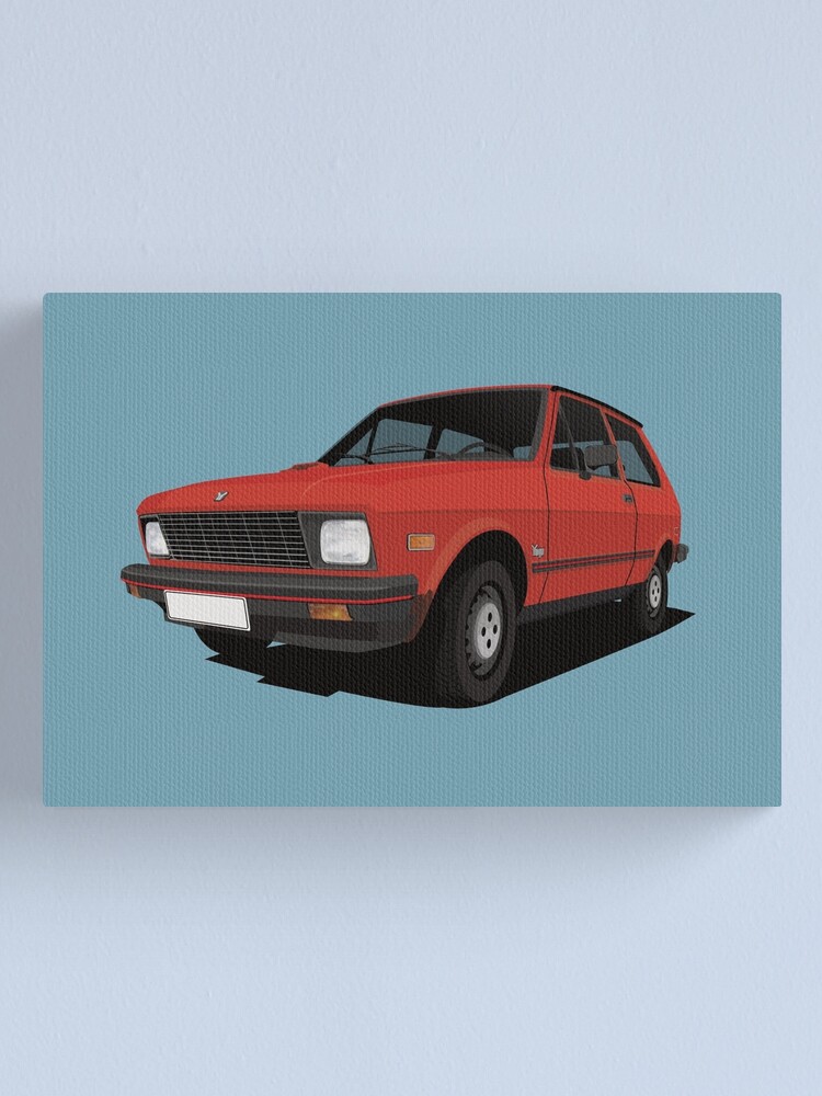 "Yugo car - red - US version" Canvas Print for Sale by knappidesign ...