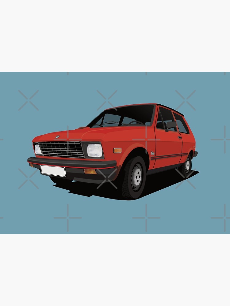 "Yugo car - red - US version" Canvas Print for Sale by knappidesign ...