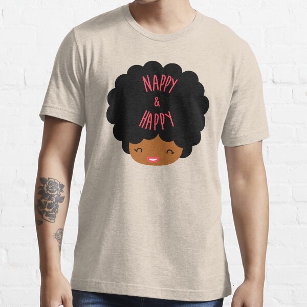 "Happy Nappy Afro" T-shirt for Sale by dupabyte | Redbubble | happy t ...