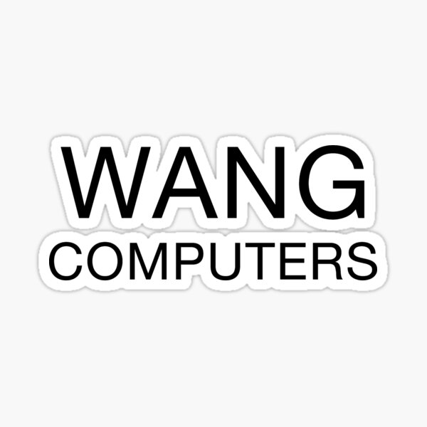 "WANG COMPUTERS (Worn by Martin Prince from “The Simpsons”)" Sticker ...