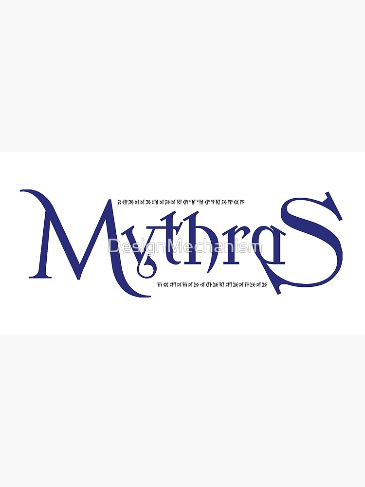 Póster «Logotipo de Mythras (Azul)» de DesignMechanism | Redbubble