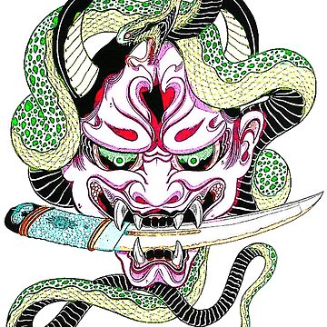 "Snake Oni" Poster for Sale by aarif3 | Redbubble