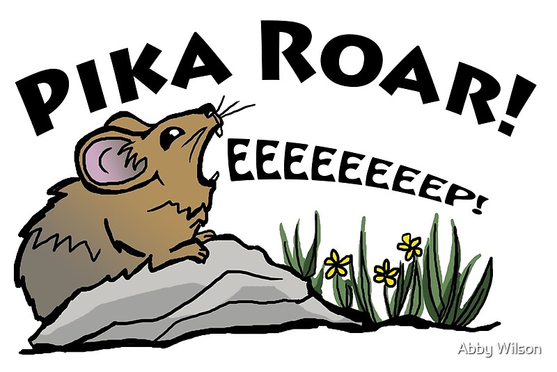 "Pika Roar" by Abby Wilson | Redbubble