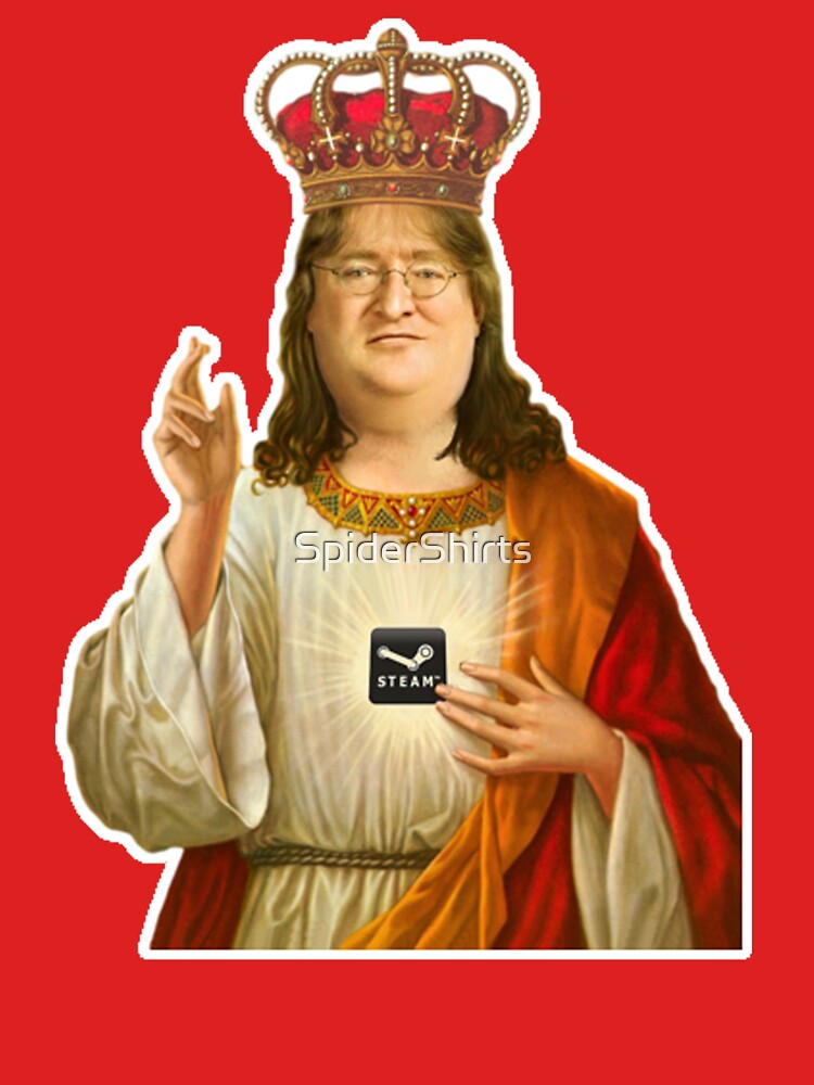 "Lord Gaben" T-shirt for Sale by SpiderShirts | Redbubble | gabe newell ...