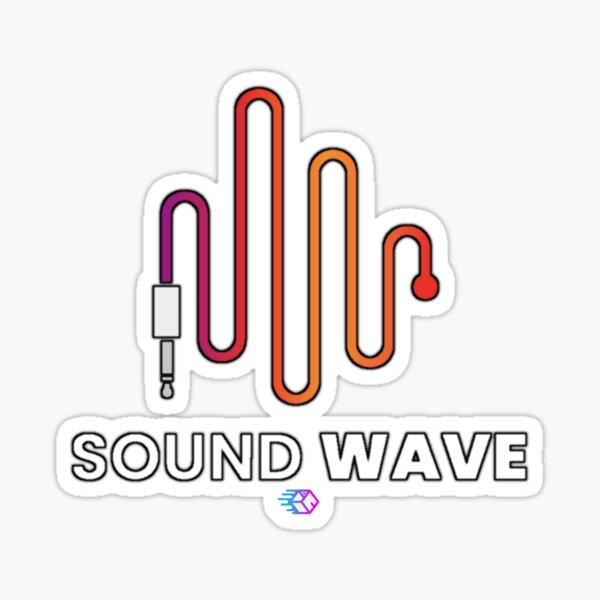 "SOUND WAVE " Sticker for Sale by TaigoBug | Redbubble