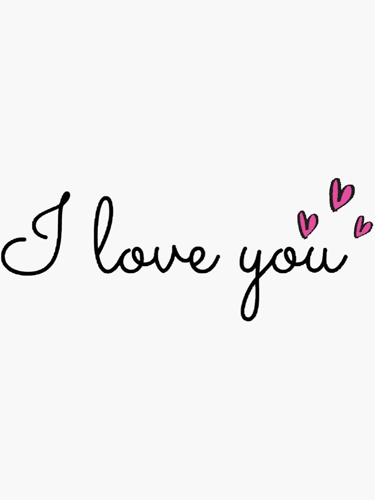"ich liebe dich" Sticker von jelly3602 | Redbubble