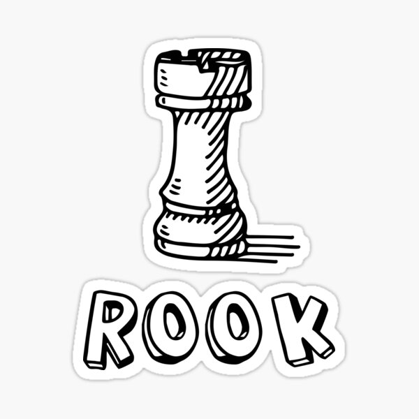 "Chess Piece Rook V2" Sticker for Sale by TeeTimeGuys | Redbubble