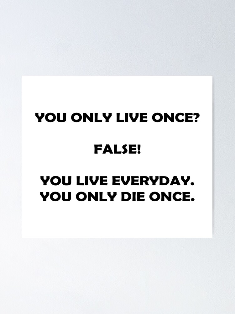 "The Office - You Only Live Once" Poster by ArkadiaDesign | Redbubble
