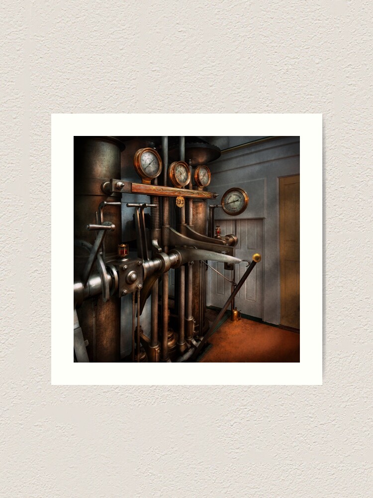 "Steampunk - Controls - The Steamship control room" Art Print for Sale ...