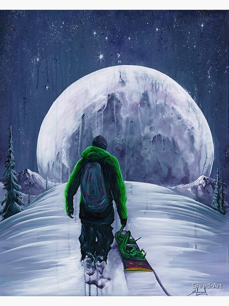 "Moon Rider" Poster by Shred-Art | Redbubble