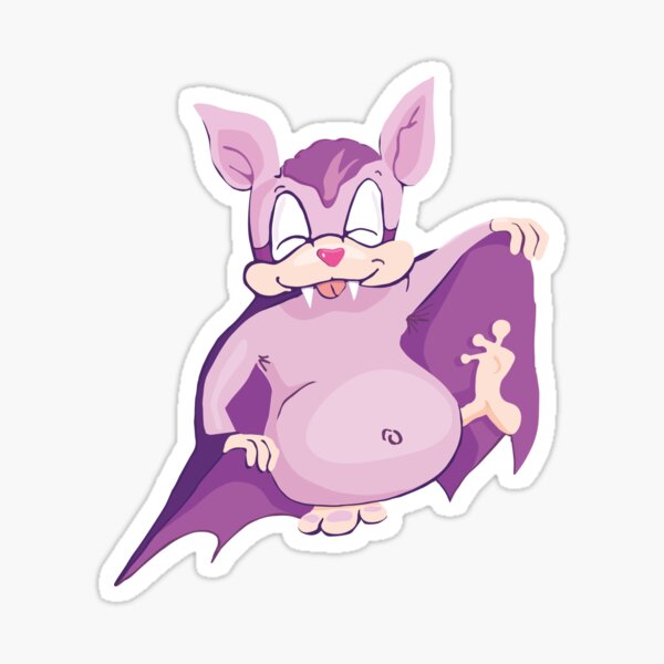"Chunky Bat and Bros" Sticker for Sale by JaanaHalme | Redbubble