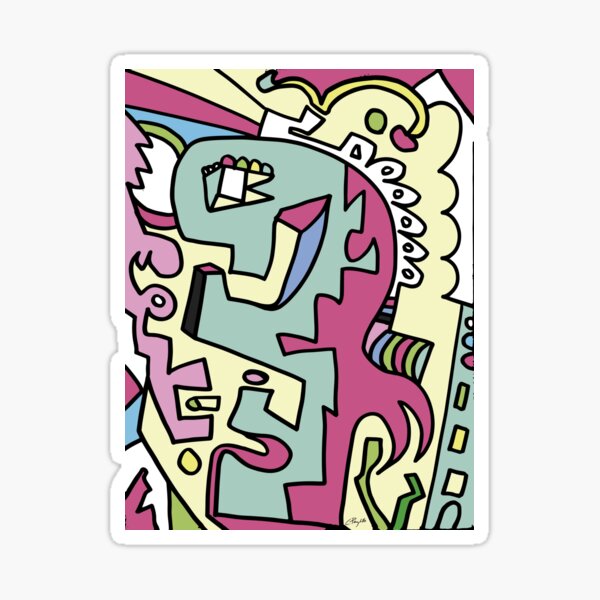 "Eye trap V." Sticker by CHOPER | Redbubble