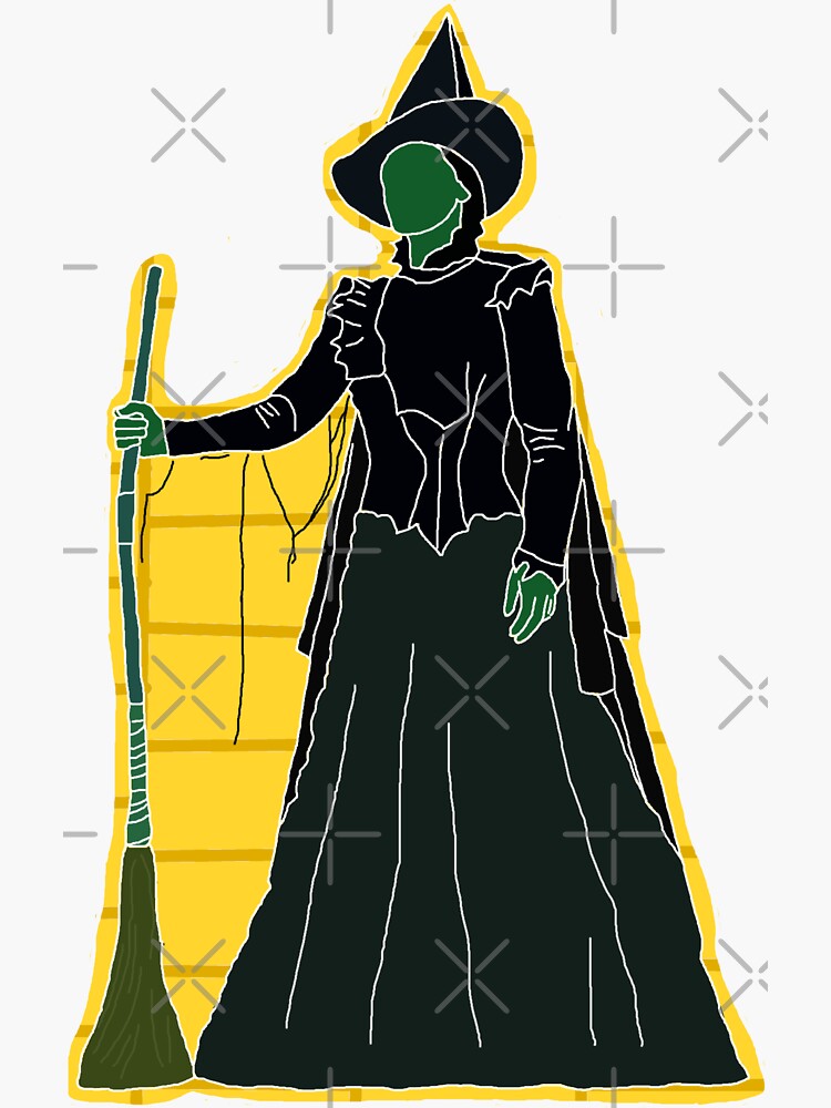 "Elphaba/Wicked Witch of the West " Sticker for Sale by abitofintellect ...