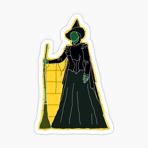 "Elphaba/Wicked Witch of the West " Sticker for Sale by abitofintellect ...