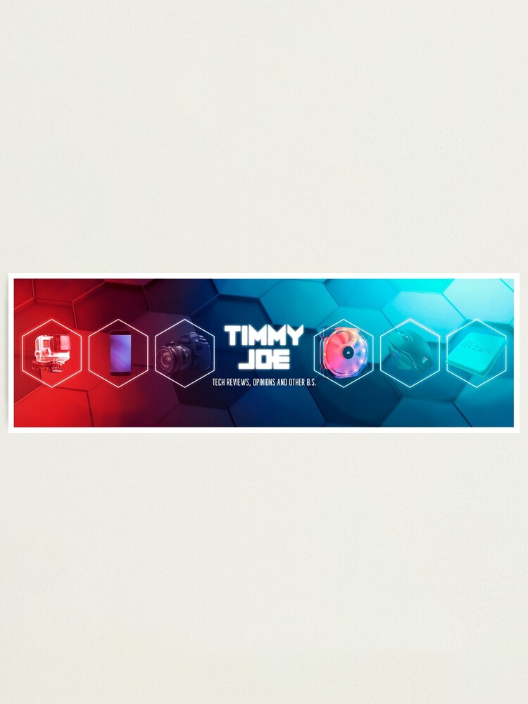 "Timmy Joe PC Tech Standard Logo" Photographic Print by watchtimmyjoe | Redbubble