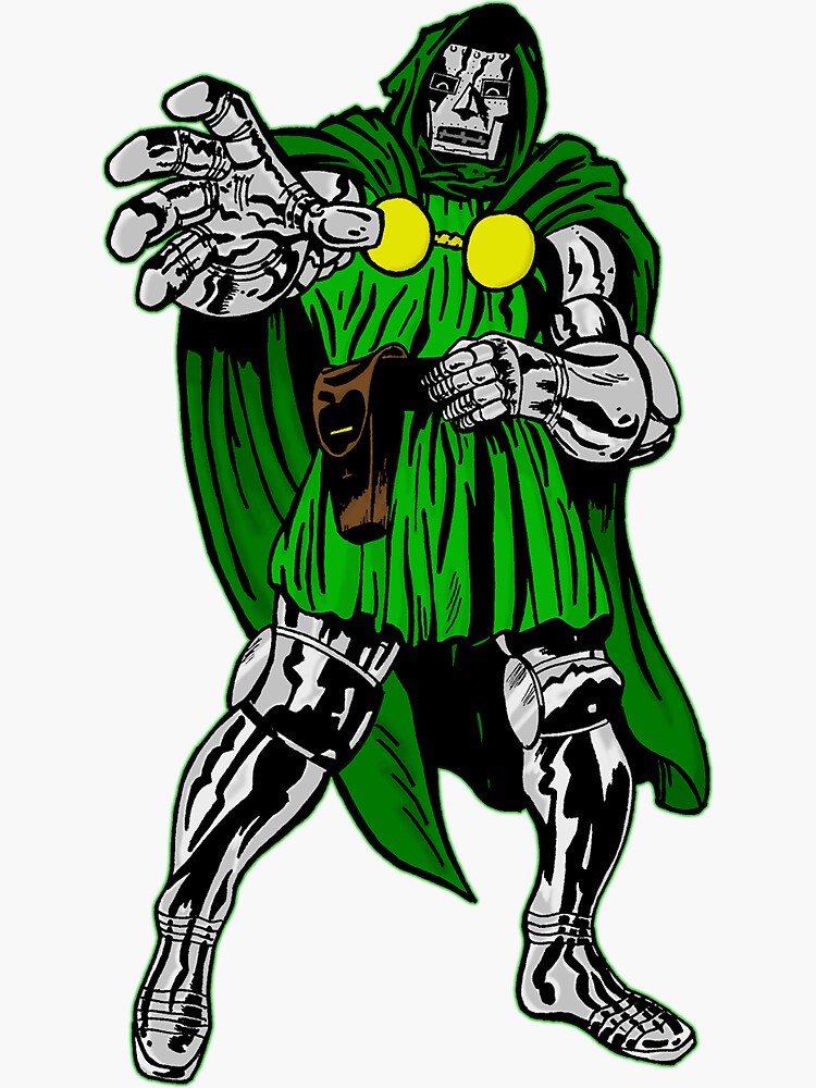 "Doctor Doom" Sticker for Sale by vfall | Redbubble