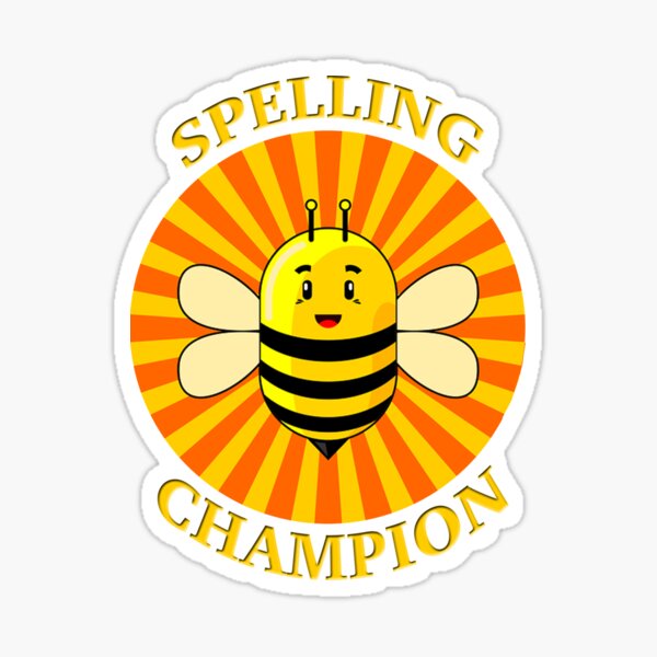 Cute Spelling Bee Champion Sticker For Sale By Teeshirtco Redbubble