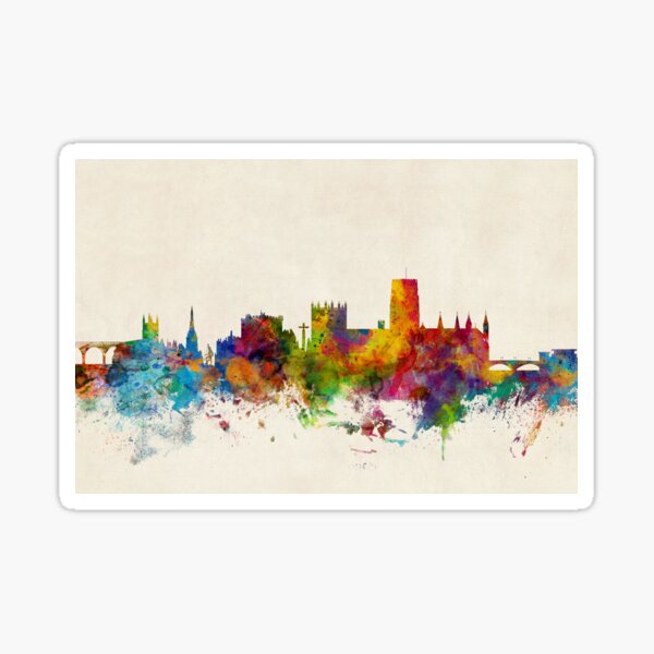 Durham Skyline Stickers | Redbubble