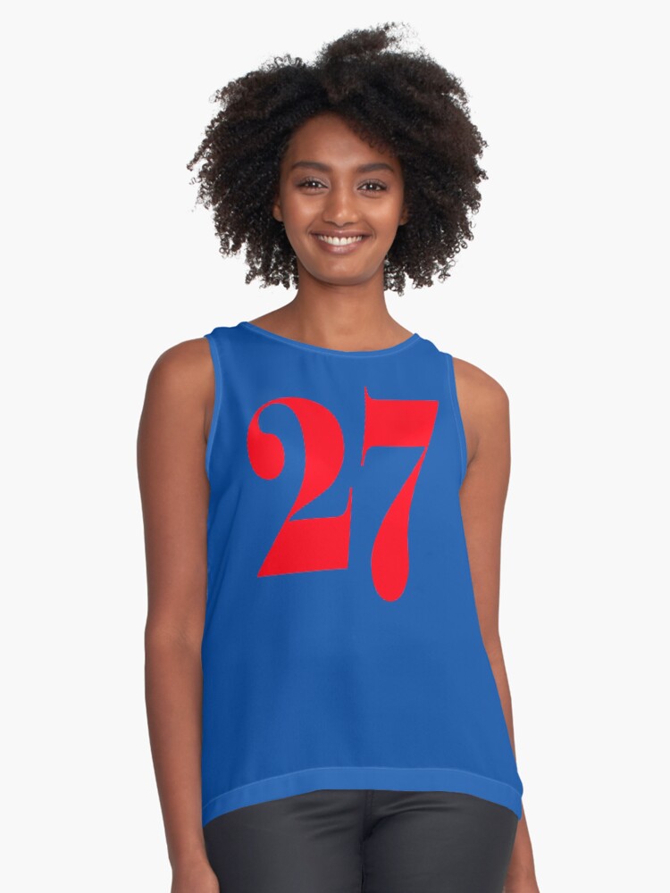 "NUMBER 27 -----------RED" Sticker for Sale by solgel47 | Redbubble