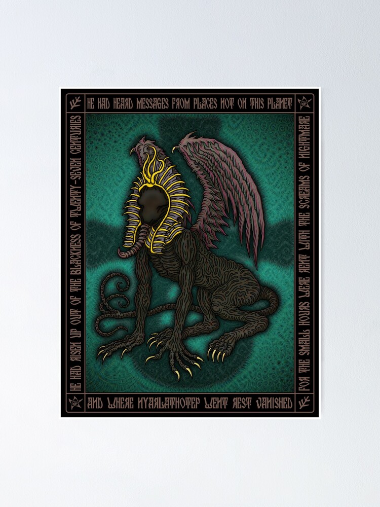 "Nyarlathotep Icon 2 - Azhmodai 2018" Poster by Azhmodai | Redbubble