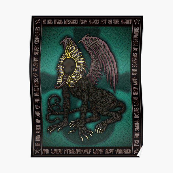 "Nyarlathotep Icon 2 - Azhmodai 2018" Poster by Azhmodai | Redbubble