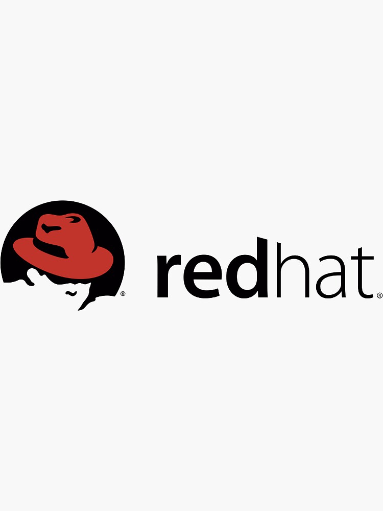 "RedHat" Sticker for Sale by linkevbindesign | Redbubble