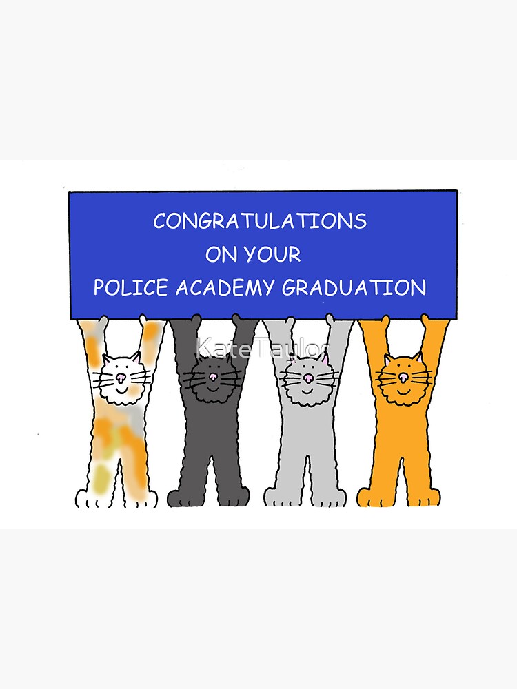 "Police Academy Graduation Congratulations" Sticker for Sale by ...