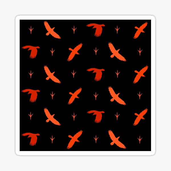 "Flying ravens " Sticker by Sio-art | Redbubble