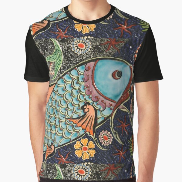 "Asian Style Art - Fish" T-shirt for Sale by pinkarmy25 | Redbubble ...