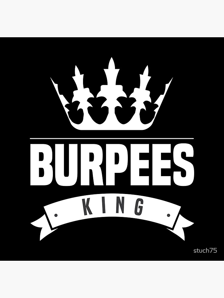 "Funny Burpee - Burpees King - Squat Thrust Strength Movement Exercise ...