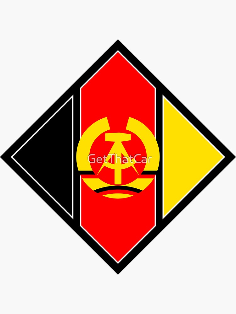 "DDR coat of arms" Sticker for Sale by GetThatCar | Redbubble