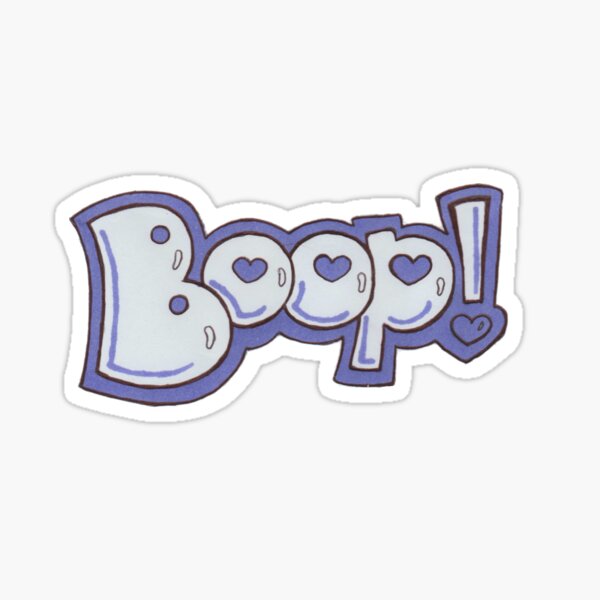 "Boop! " Sticker for Sale by cailyxkurai | Redbubble