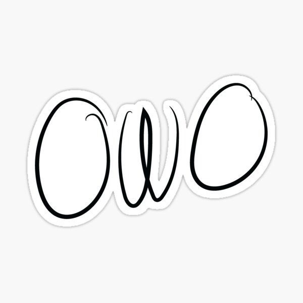 "owo" Sticker by allures | Redbubble