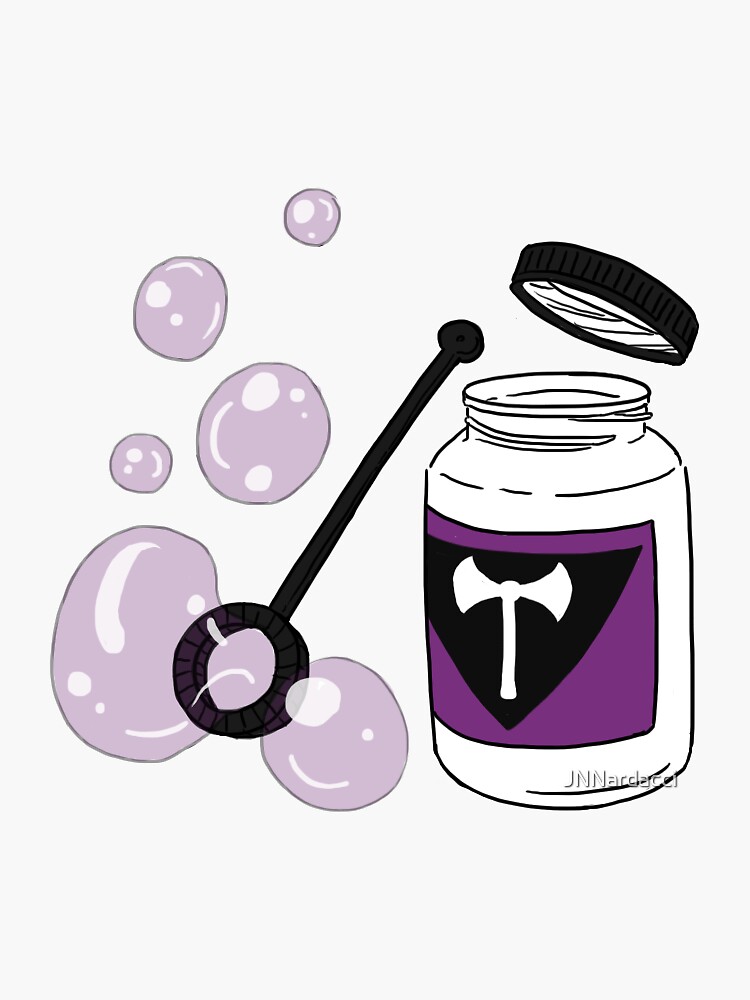 Labrys Lesbian Pride Bubble Bottle Sticker For Sale By Jnnardacci