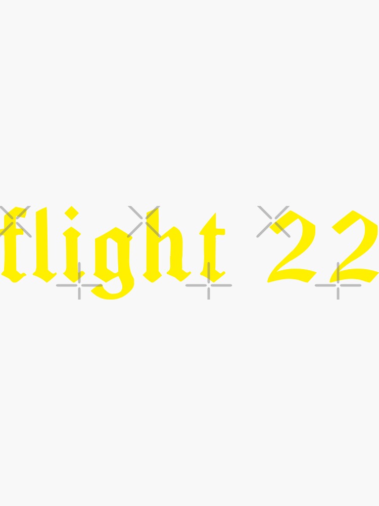 "Flight 22 " Sticker by KaiDee | Redbubble