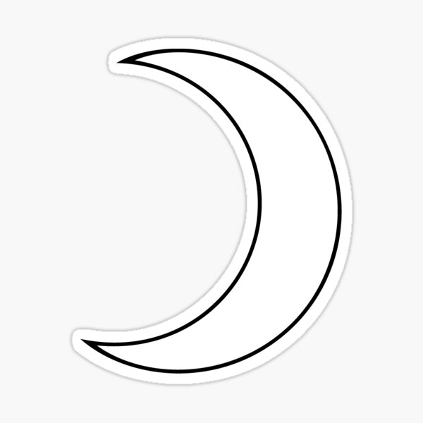 Crescent Moon Stickers | Redbubble