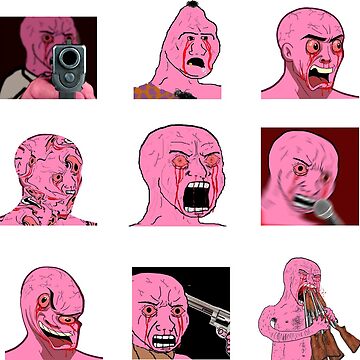 "Pink Wojak Collection" Sticker for Sale by Wojak | Redbubble