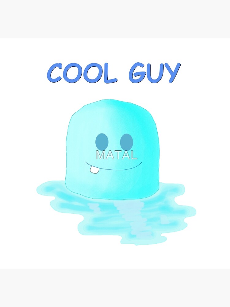 "Cool Guy Cartoon Ice Cube" Poster by MATAL | Redbubble