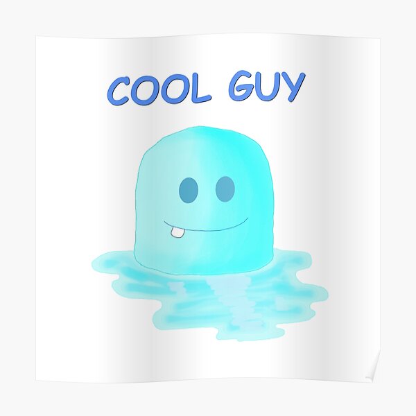 "Cool Guy Cartoon Ice Cube" Poster by MATAL | Redbubble