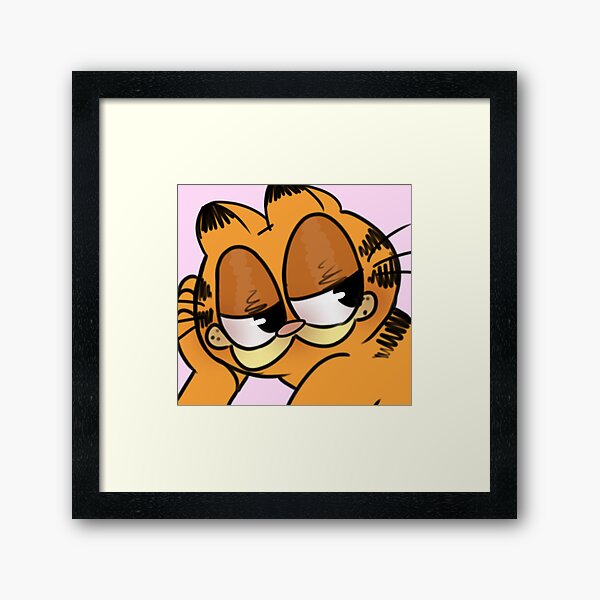 "Garfield " Framed Art Print for Sale by deepcheese | Redbubble