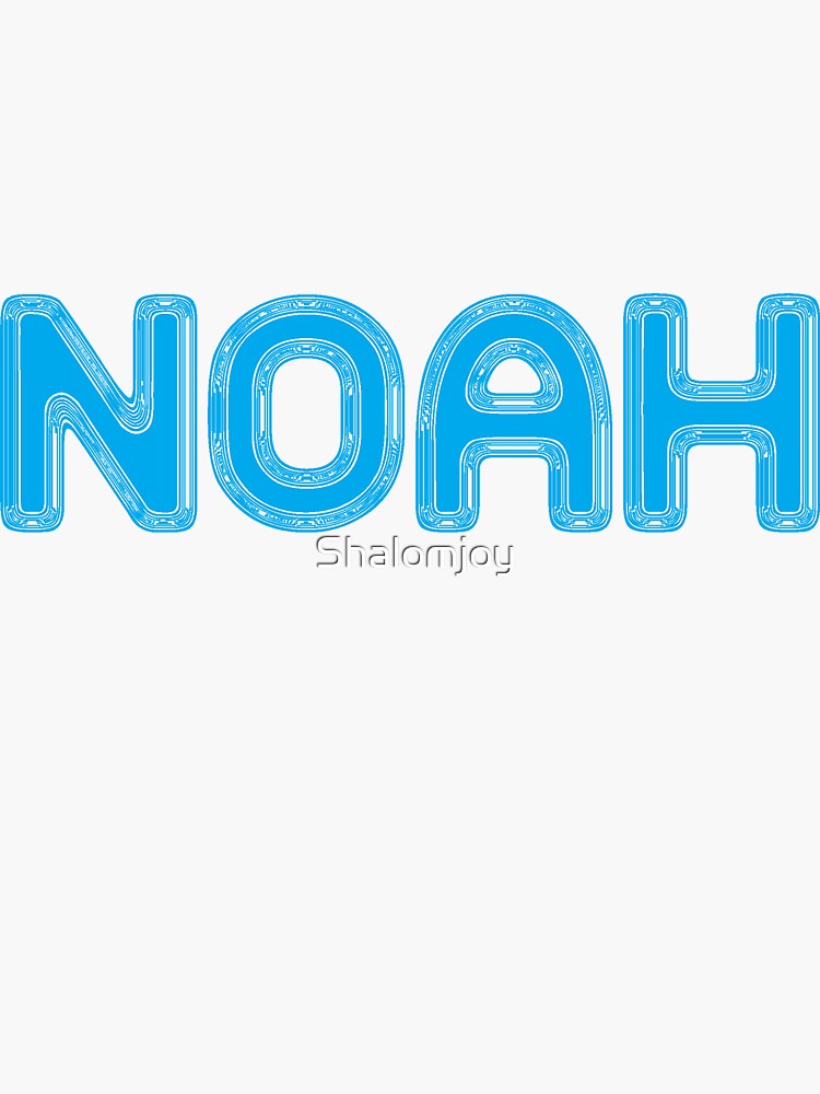 "Noah" Sticker for Sale by Shalomjoy | Redbubble