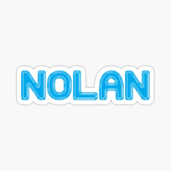 "Nolan" Sticker for Sale by Shalomjoy | Redbubble