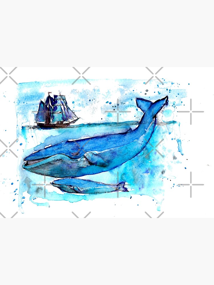 "Humpback whale, humpback, whale, watercolor humpback, watercolor whale ...